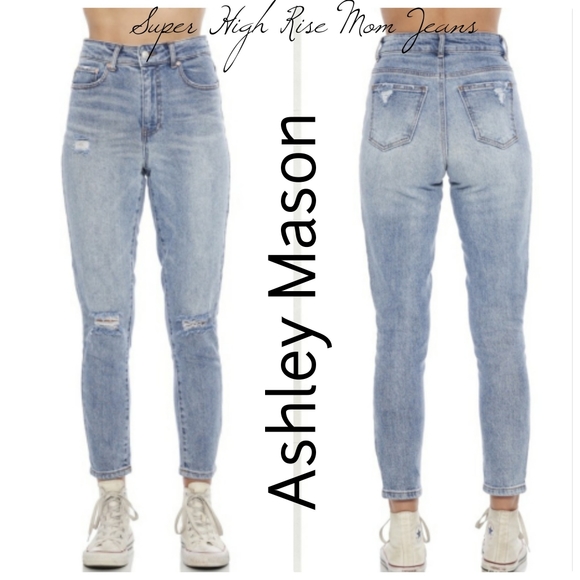 Ashley Mason | Jeans | Nwt Ashley Mason Super High Rise Lightwash ...